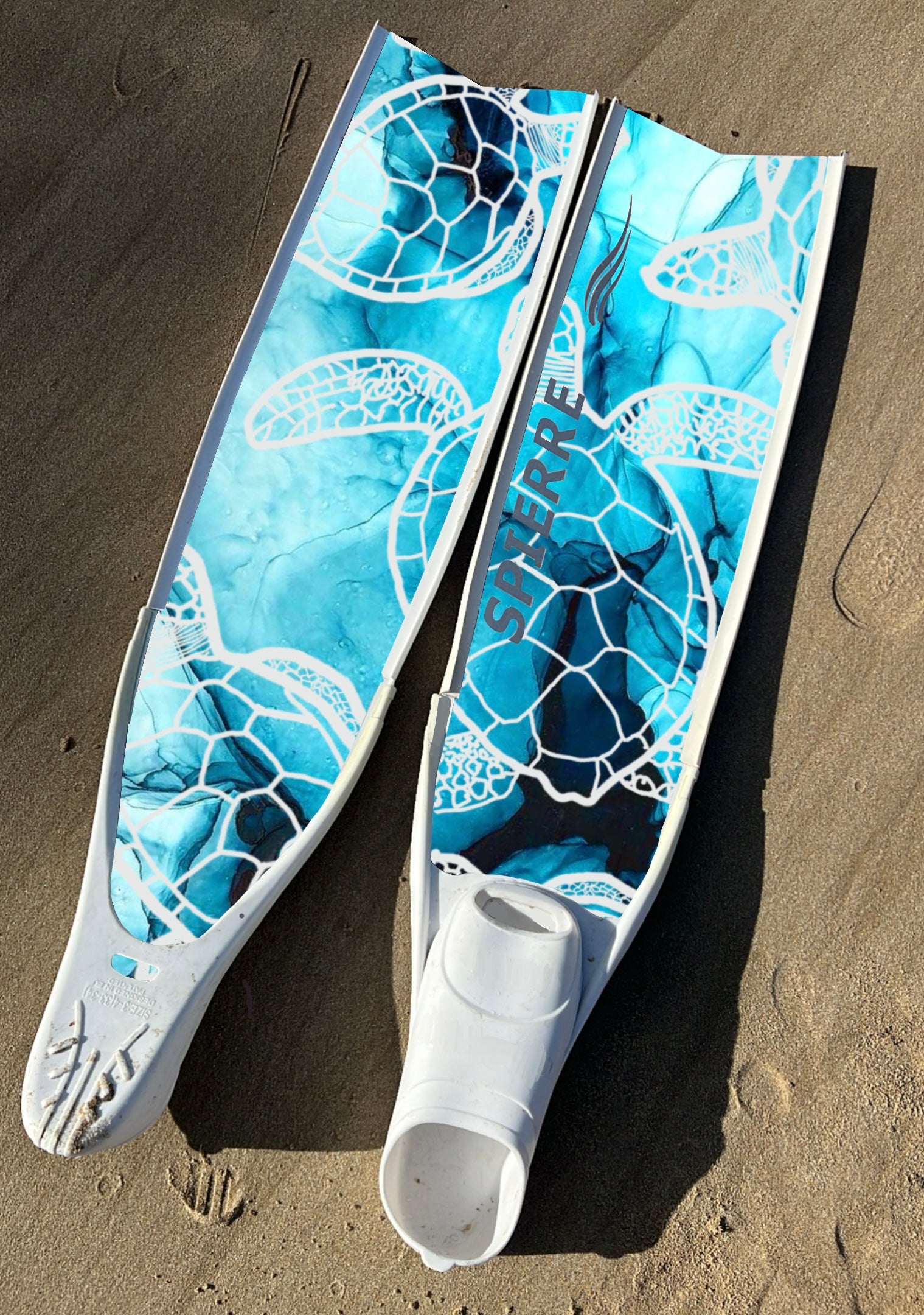 Carbon Art Turtle tides Fin Blades - Apnea Range (Set/Pair) - Spierre