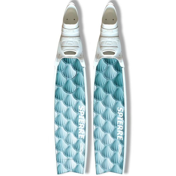 Carbon Art Blue Scallop Fin Blades - Apnea Range (Set/Pair) - Spierre